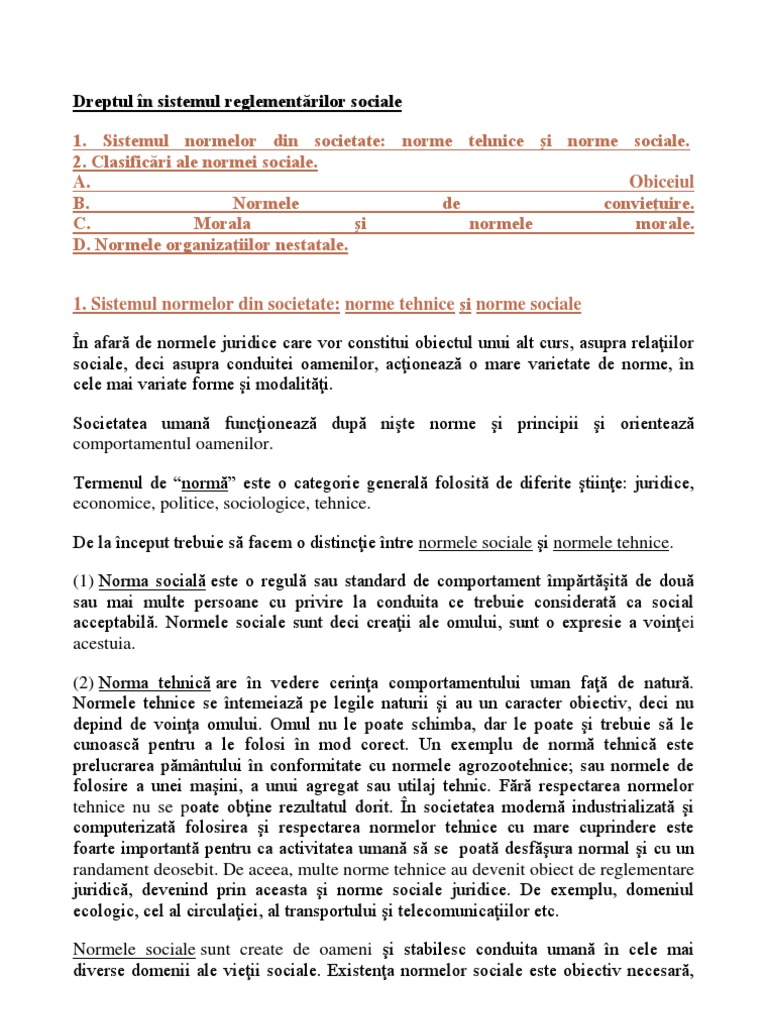 Norme Sociale 1 | PDF