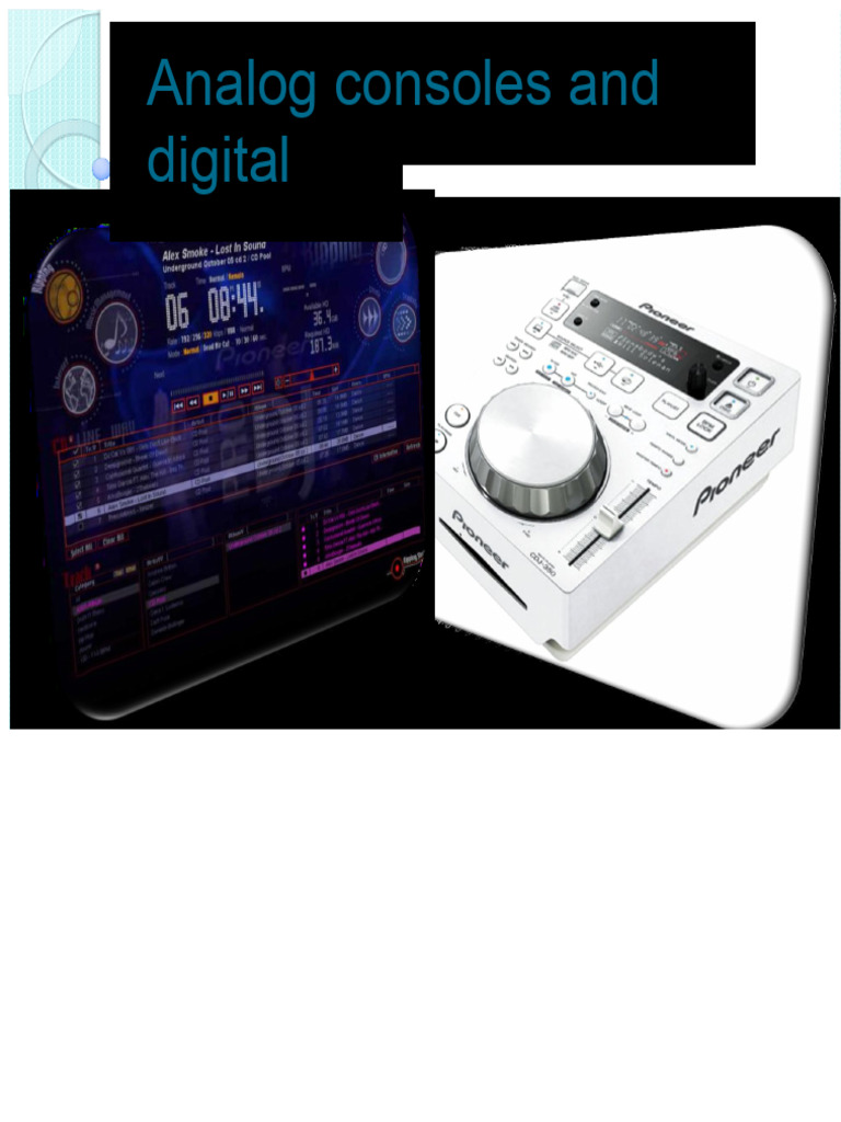 Analog and digital consoles | PDF | Equalization (Audio) | Sound