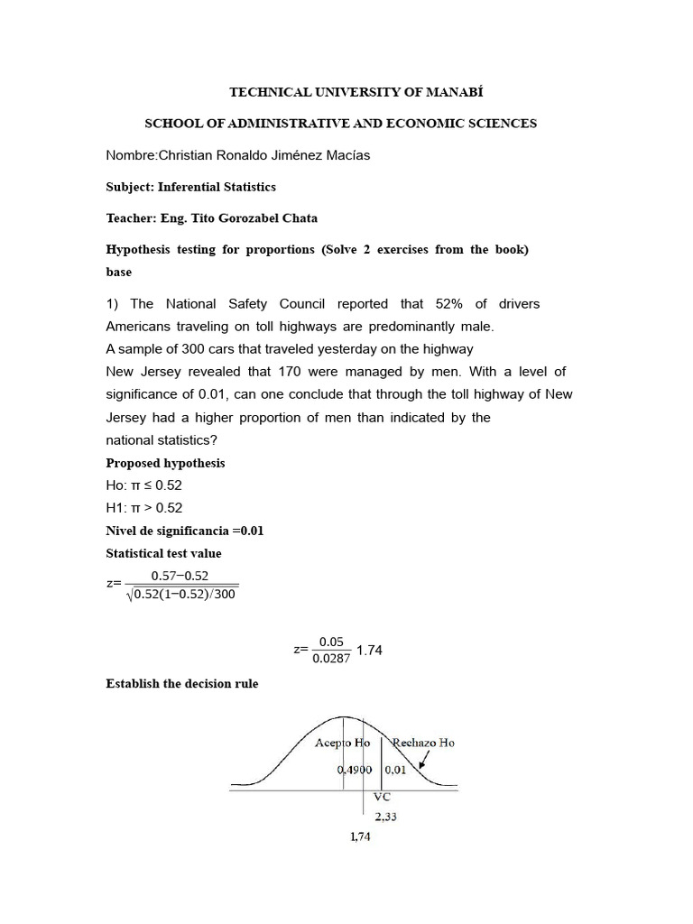 Hypothesis Testing for Proportions Analysis | PDF | Statistics | Hypothesis