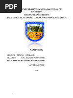 Geology Sampling Methods Explained | PDF | Trench | Sampling (Statistics)