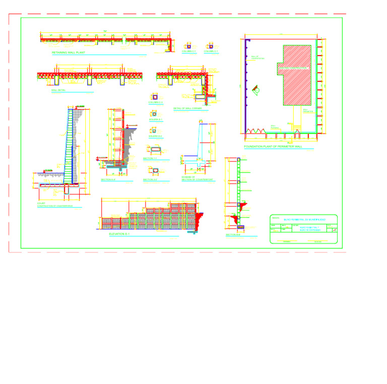 01 Perimeter Wall Plan-Model | PDF | Building Engineering ...