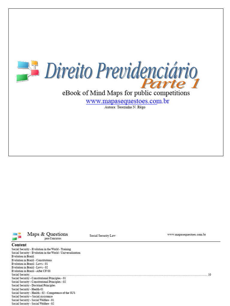 Mind Maps for Social Security Law | PDF | Social Security (United ...