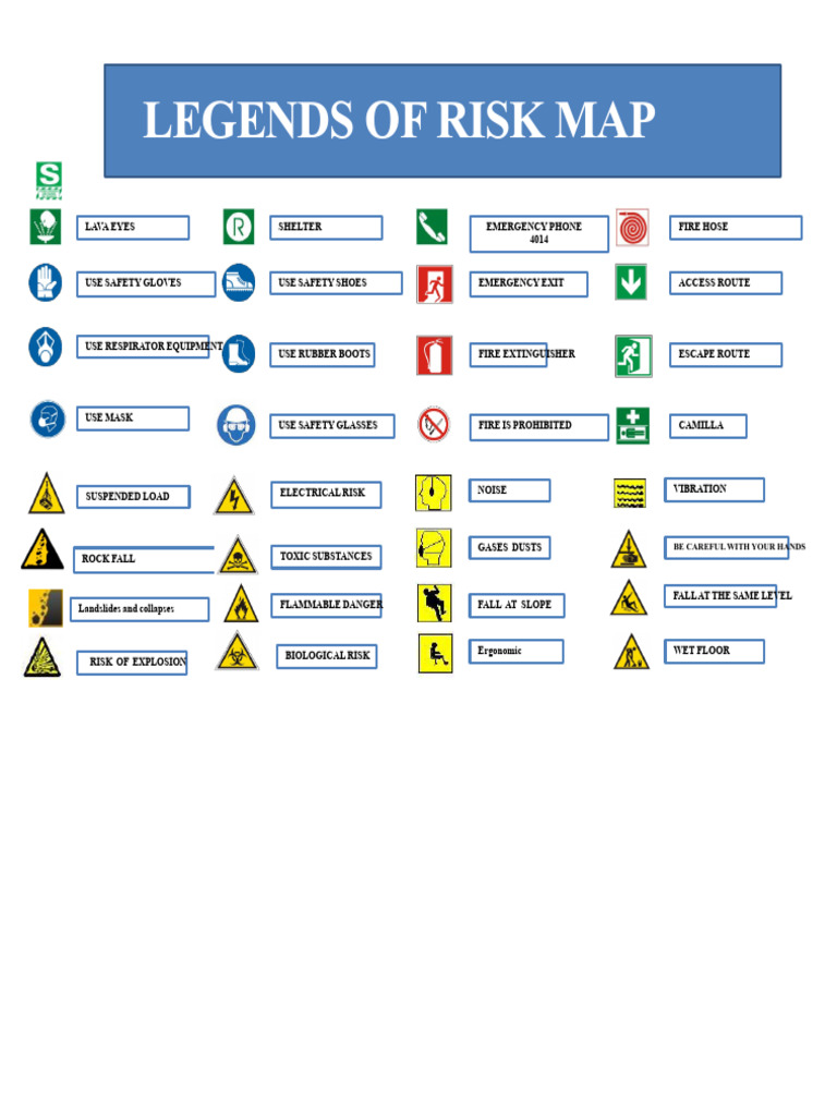 Risk Map Safety Legends Guide | PDF