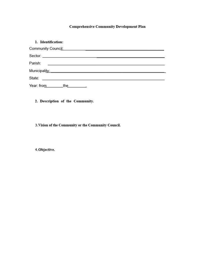 Community Development Plan Overview | PDF | Chess Theory | Chess