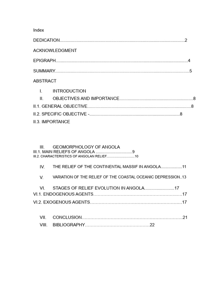 Geomorphology and Relief of Angola | PDF | Rock (Geology) | Sedimentary ...