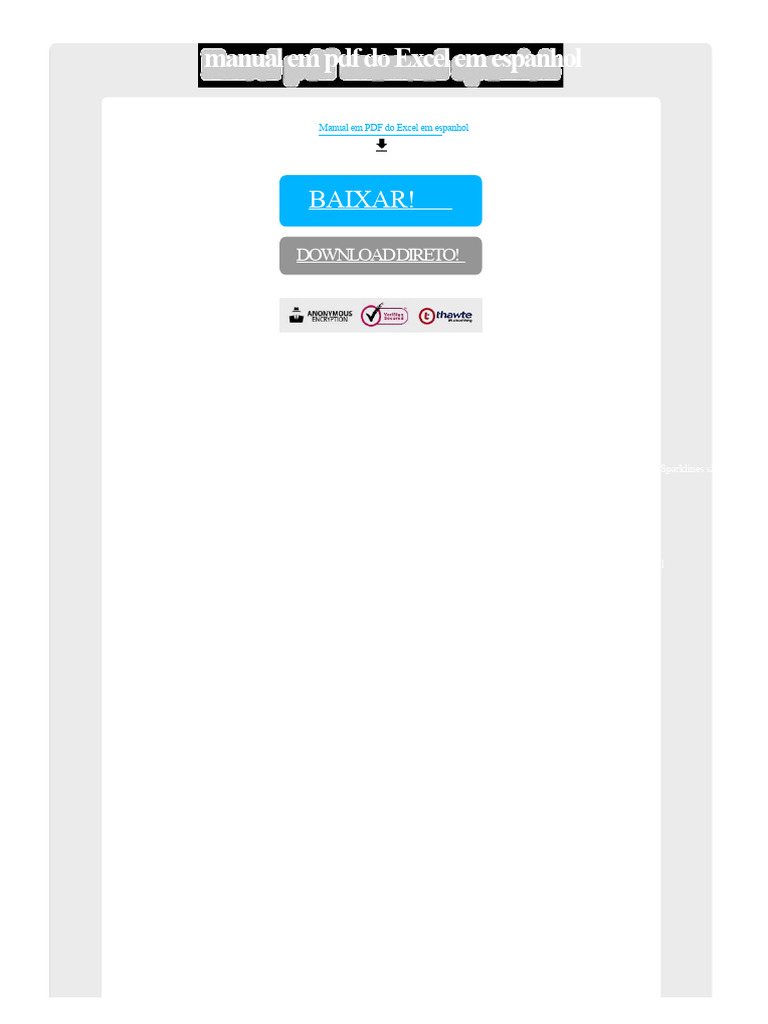 Manual de Excel PDF en español | PDF | Microsoft Excel | Microsoft