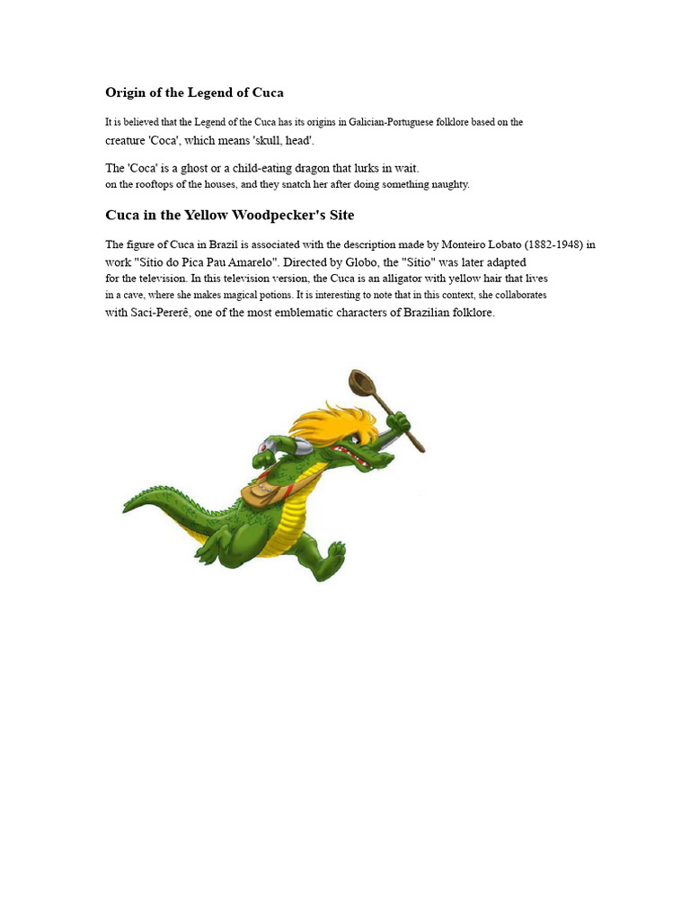Origin of The Legend of Cuca | PDF