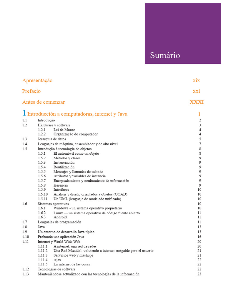 JAVA Cómo Programar. 10. Ed. [S.l.] Pearson Prentice Hall, DeITEL, Paul; DeITEL, Harvey. | PDF ...