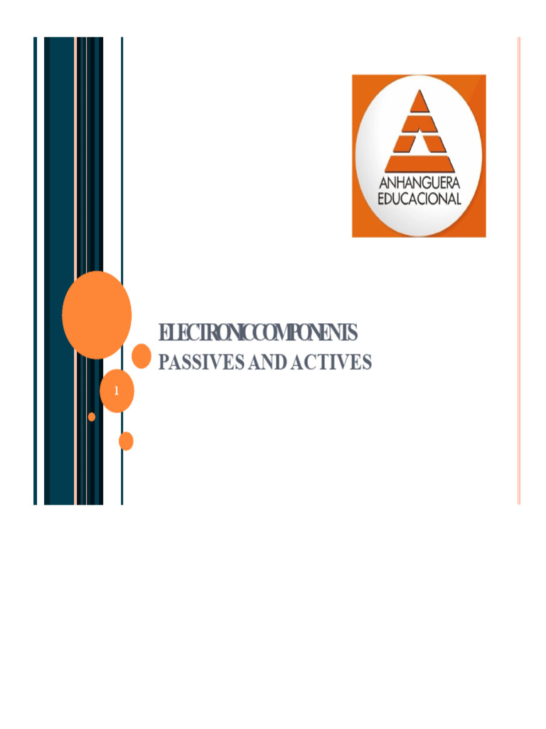 Passive and Active Electronic Components 1 (Site) | PDF | Electronic ...