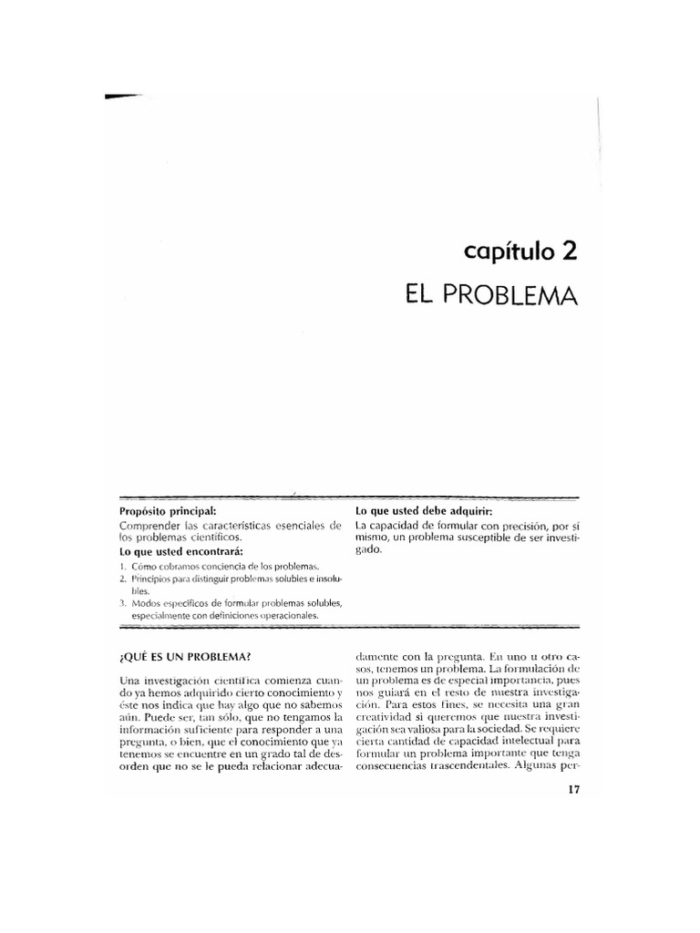 Chapter 2. The Research Problem | PDF | Hypothesis | Knowledge