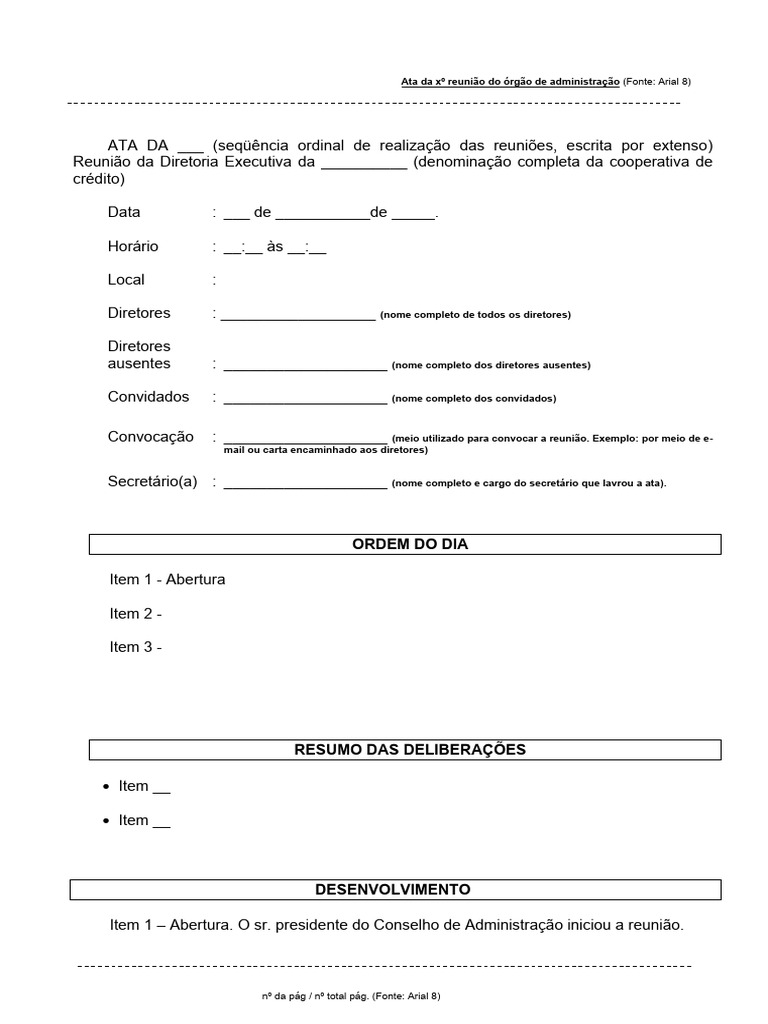 Modelo de Ata | PDF