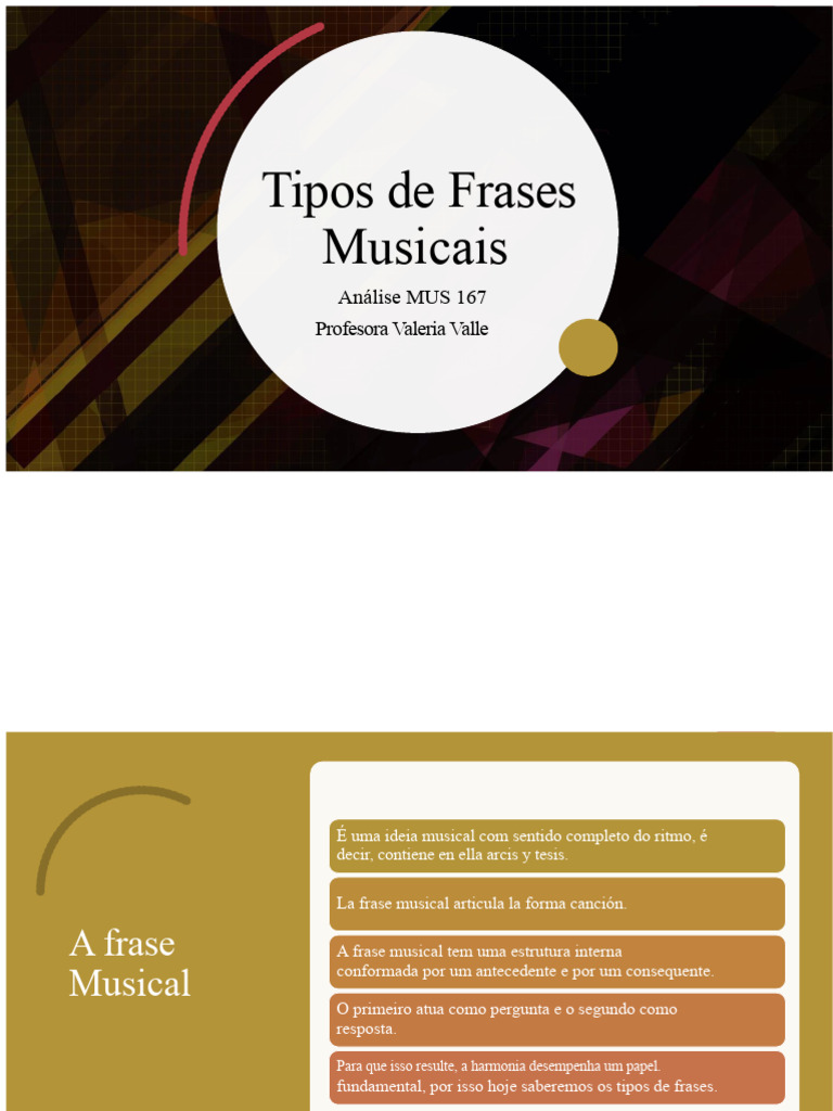 Tipos de Frases Musicais e Estruturas | PDF