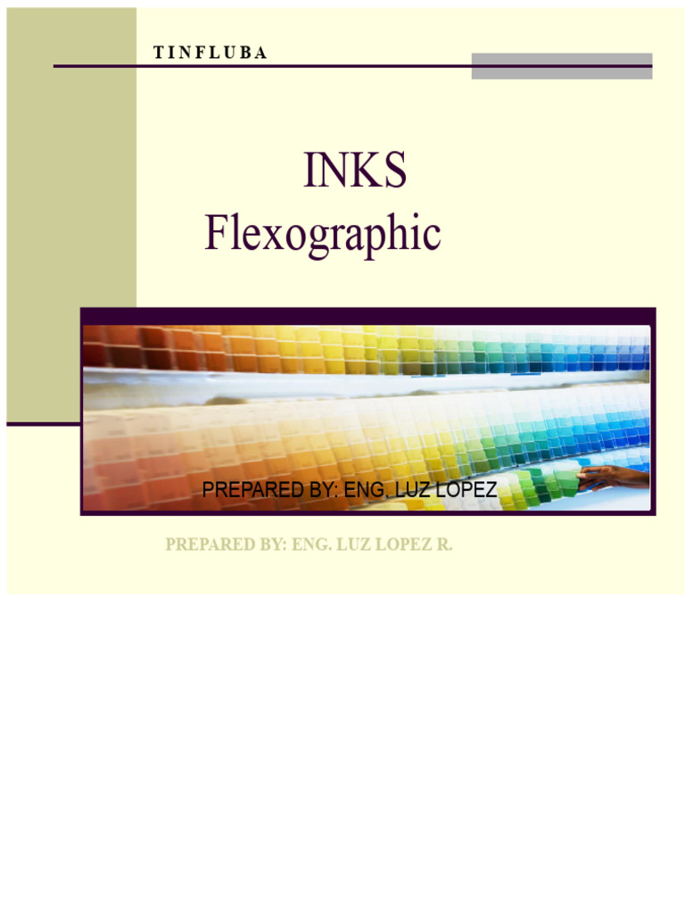 Flexographic Ink Composition Guide | PDF | Ink | Viscosity