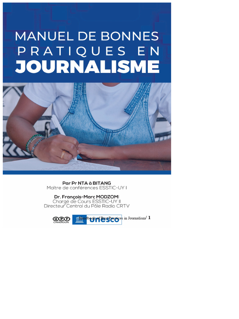 Manual of Best Practices in Journalism | PDF | Journalism | News