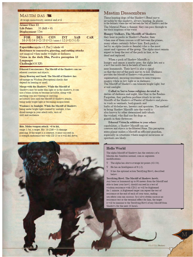 Mastiff of The Shadows PDF | PDF