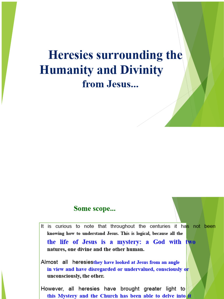 Heresies on Jesus' Humanity and Divinity | PDF | Arianism | Gnosticism