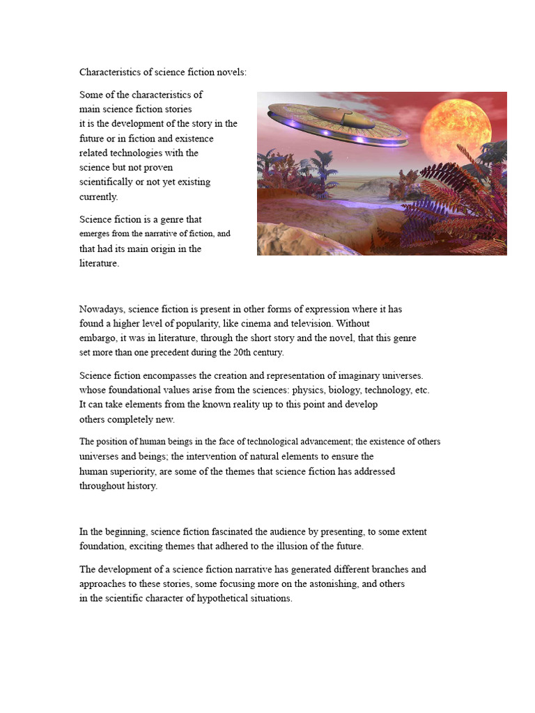Characteristics of Science Fiction | PDF | Science | Science Fiction