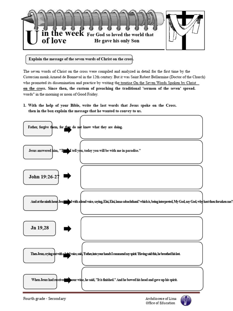 Holy Week File Fourth Grade Secondary | PDF | Easter | Christian ...