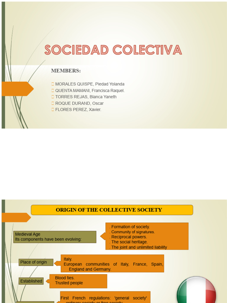 Slides-Collective Society | PDF | Partnership | Civil Law (Legal System)