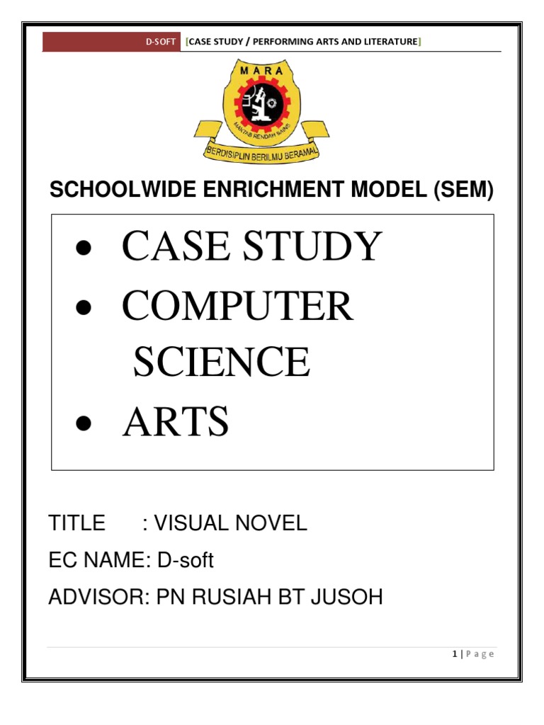 Case Study Computer Science Arts: Schoolwide Enrichment Model (Sem) | PDF | Leisure | Computing ...