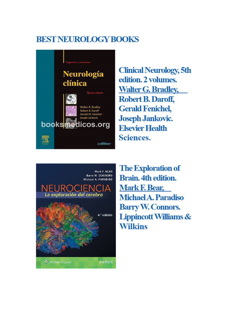 Top Neurology Books for 2023 | PDF