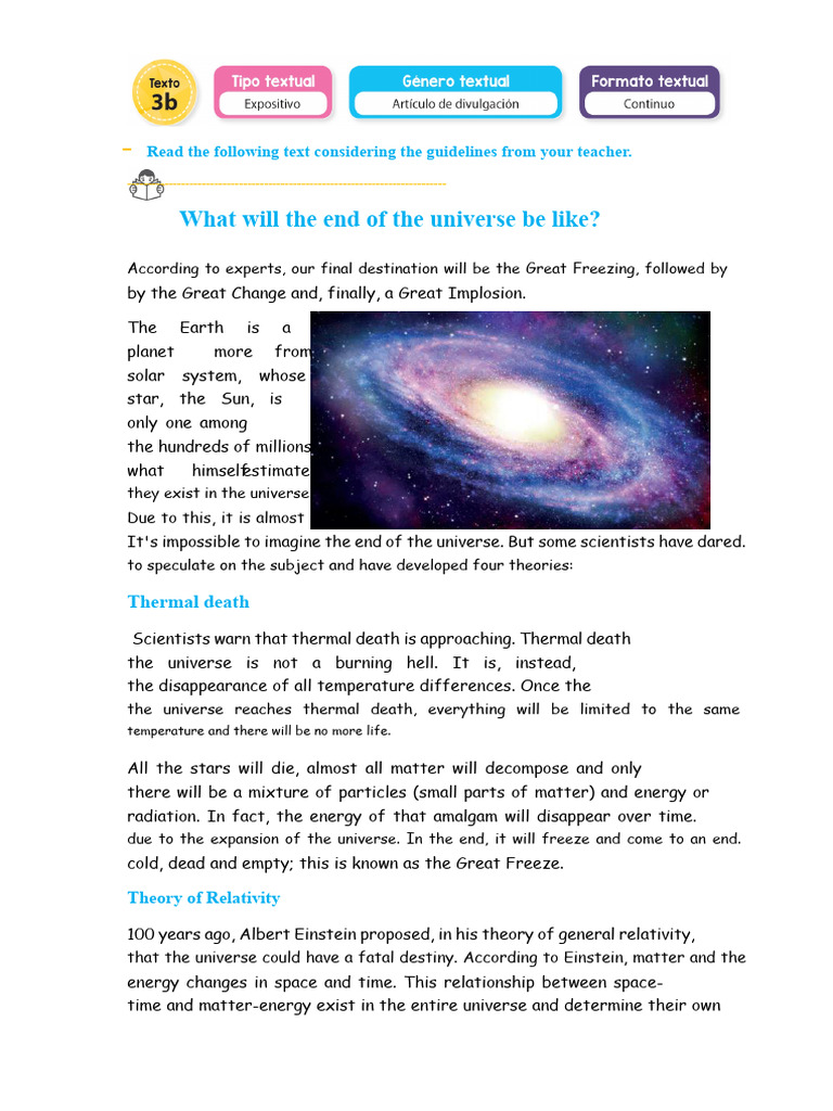 Theories on the Universe's End | PDF | Universe | Big Bang