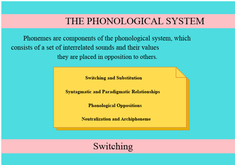 3.2.2. Activity 2 - The Phonological System - Switching and ...
