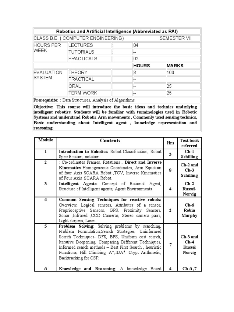 Robotics and AI | PDF | Artificial Intelligence | Intelligence (AI ...