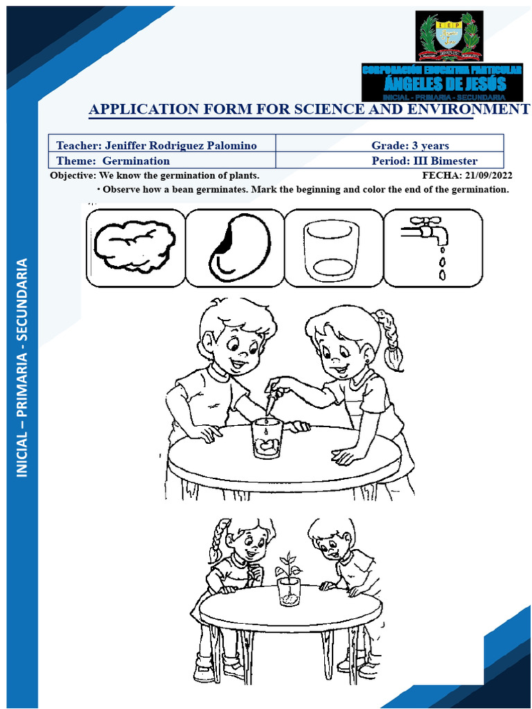 Application Sheet Germination | PDF
