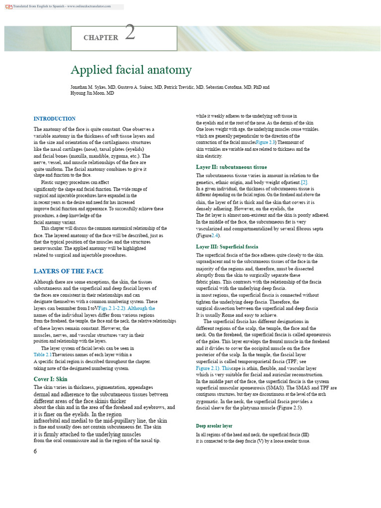 Applied Facial Anatomy Overview | PDF | Skin | Human Nose