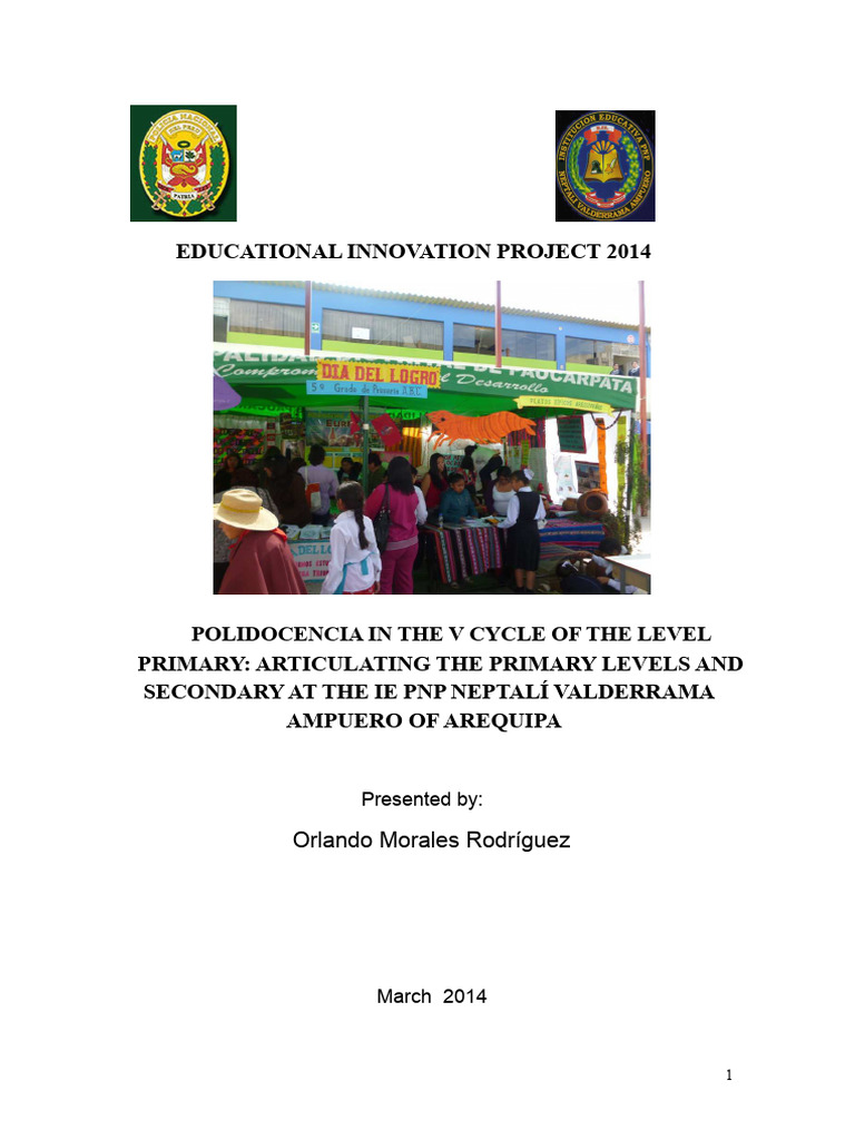 Polidocencia Project 2014 (2) | PDF | Curriculum | Pedagogy