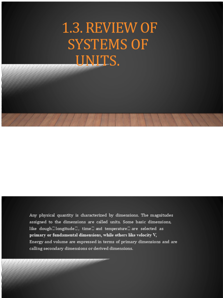 Systems of Units: SI vs. English | PDF | International System Of Units ...