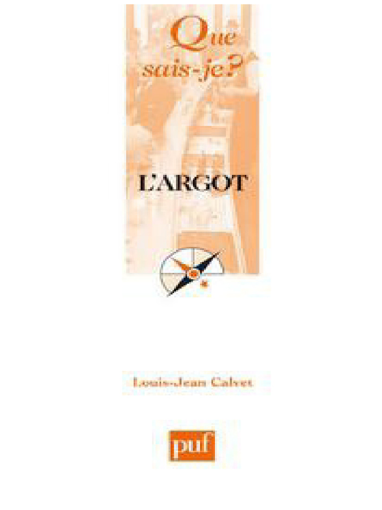 A Gíria - Louis-Jean Calvet | PDF | Comunicação | Linguística