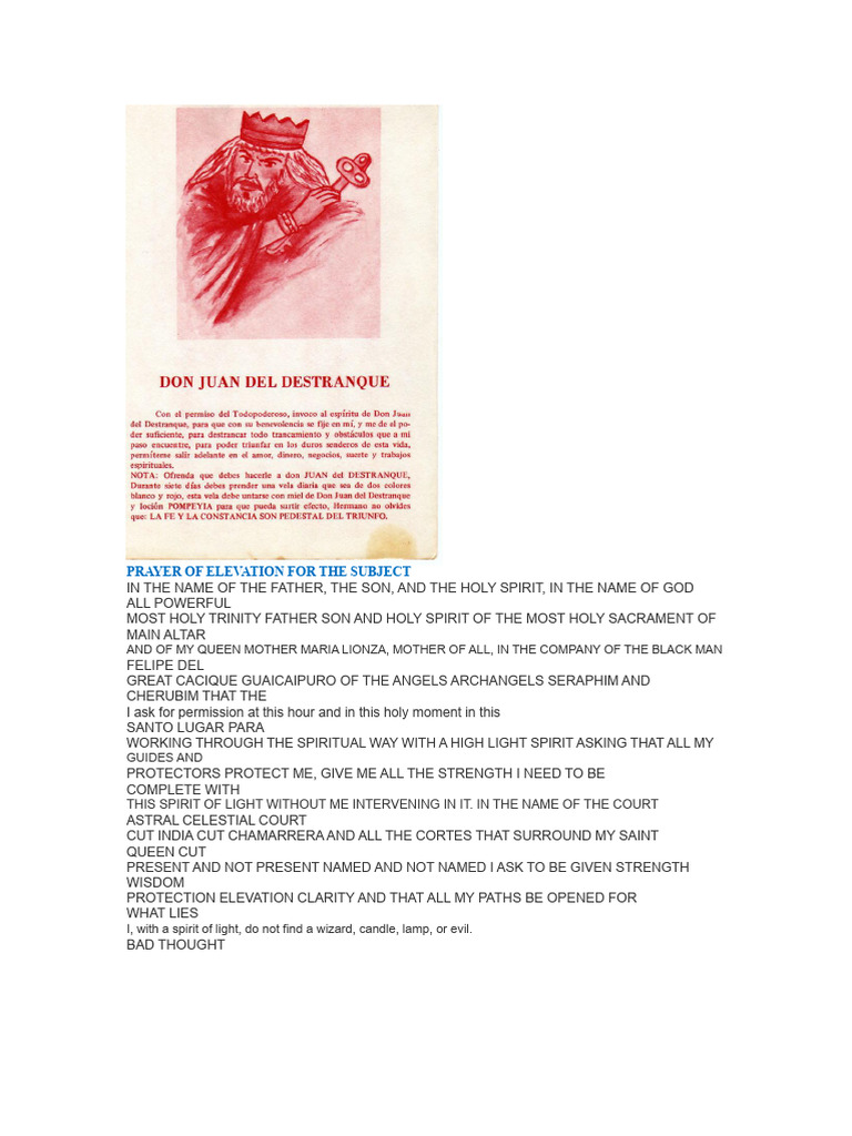 Venezuela Spiritism Prayers | PDF | God The Father | Mary, Mother Of Jesus