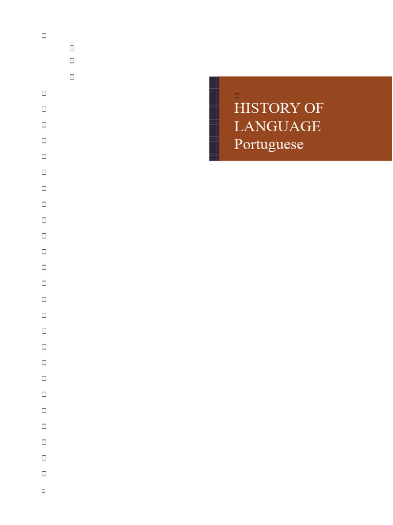 History of the Portuguese Language | PDF | Grammatical Gender | Latin
