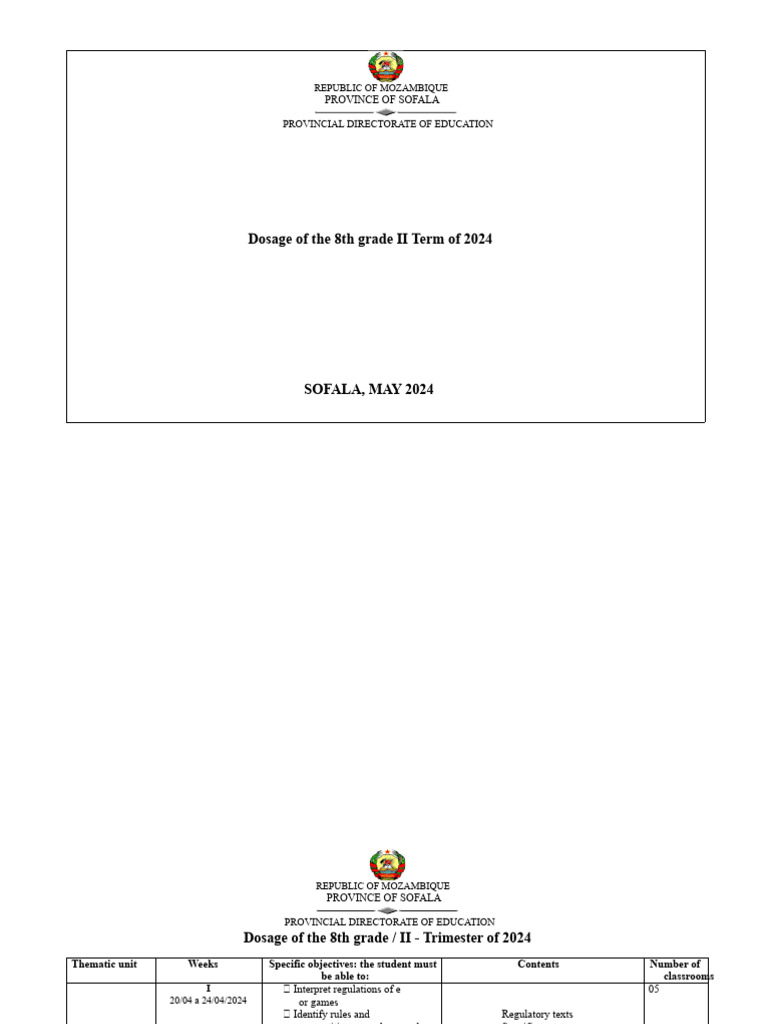 Dosage 8th Grade - Portuguese | PDF | Verb | Language Mechanics