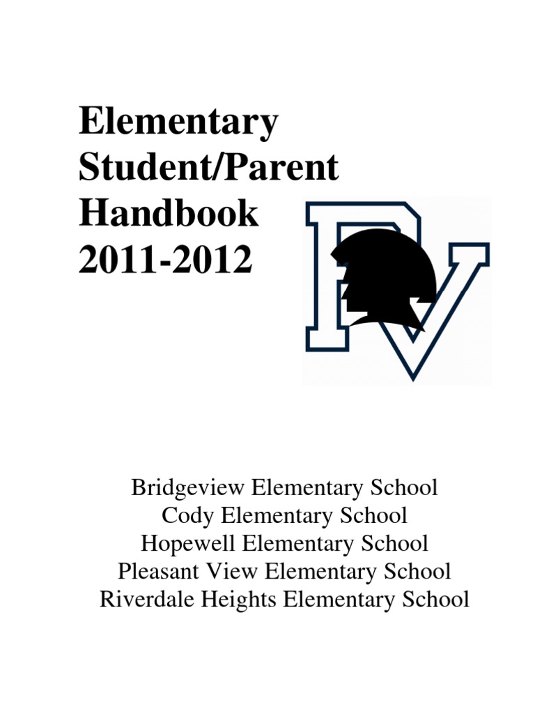 Elementary Student/Parent Handbook 2011-2012 | PDF | Medical ...