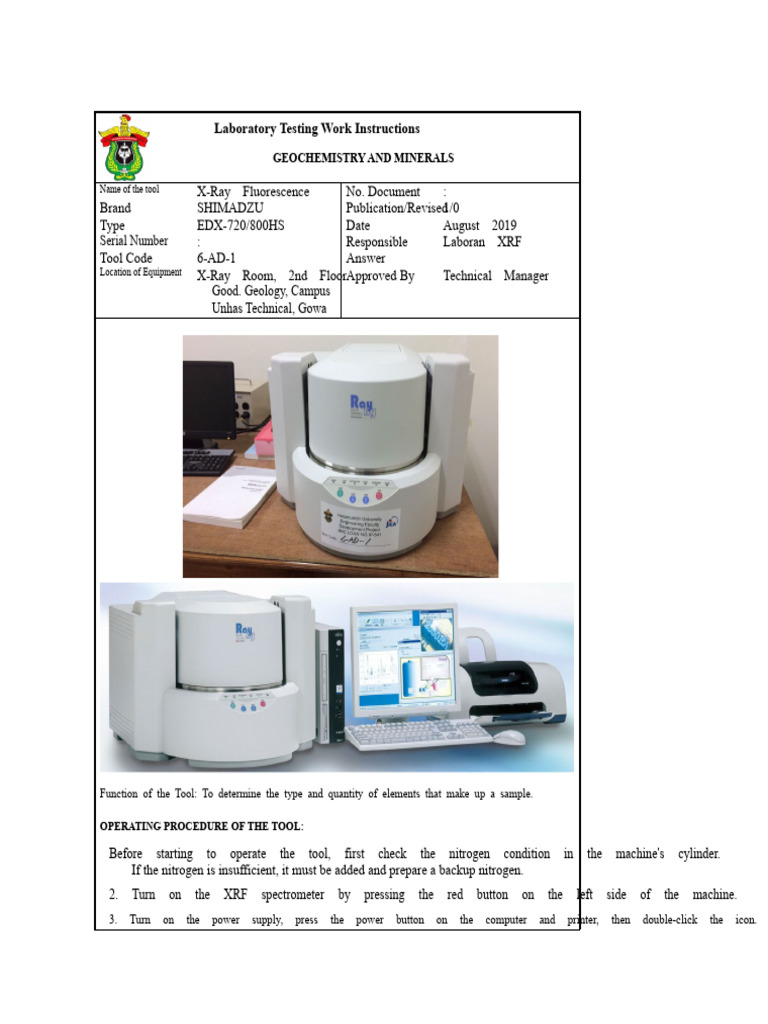 brand xrf and xrd unhas | PDF | Scanning Electron Microscope | X Ray ...
