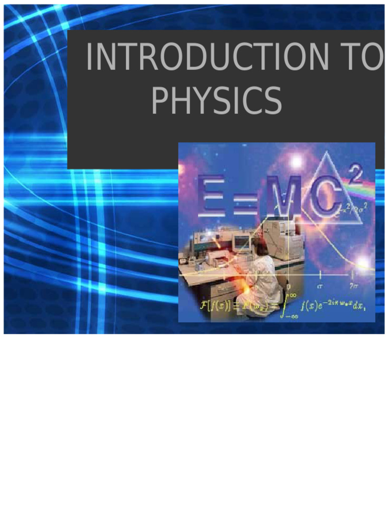 Introduction to Physics Concepts | PDF