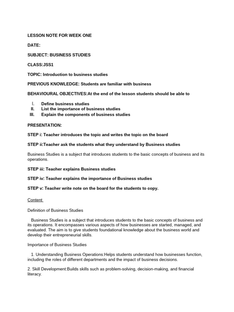 75-Teacher-Introduction-To-Business-Study1729669391.docx (1) | PDF ...