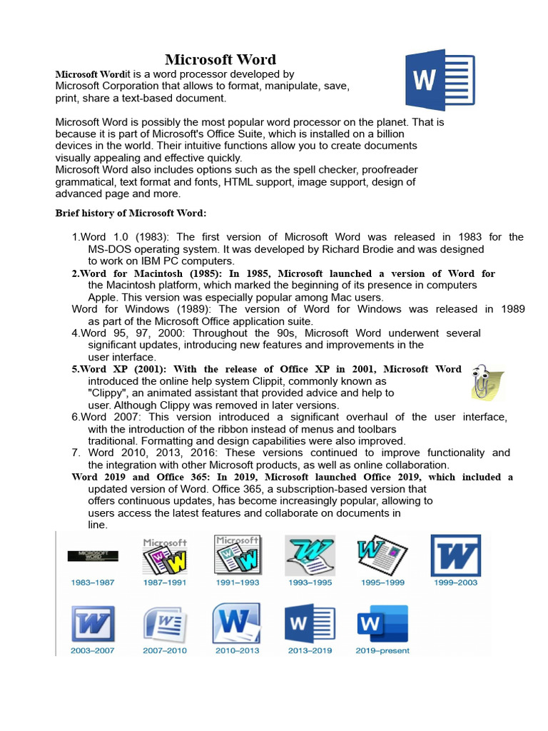 Microsoft Word introduction | PDF | Microsoft Word | Window (Computing)