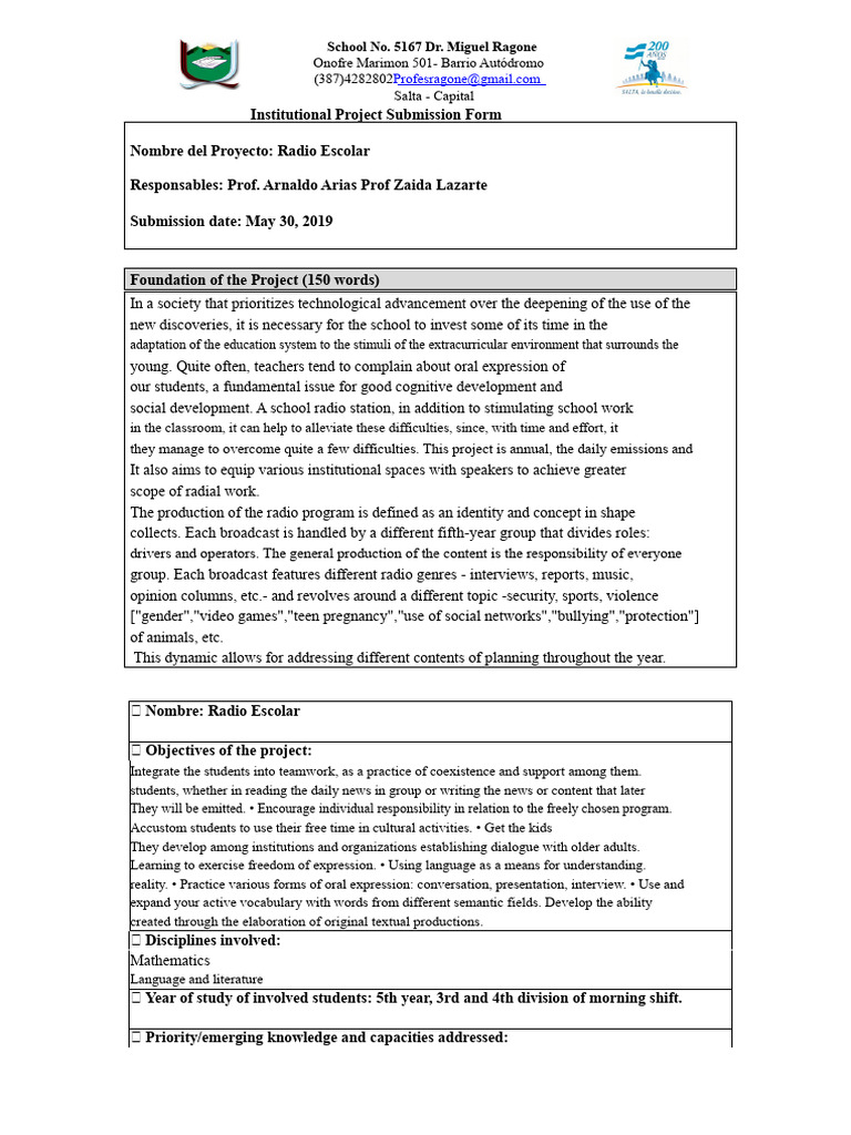 school radio project | PDF | Communication | Human Communication