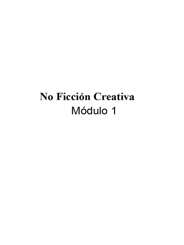 Análisis de Géneros Literarios en No Ficción | PDF | No ficción | Prosa