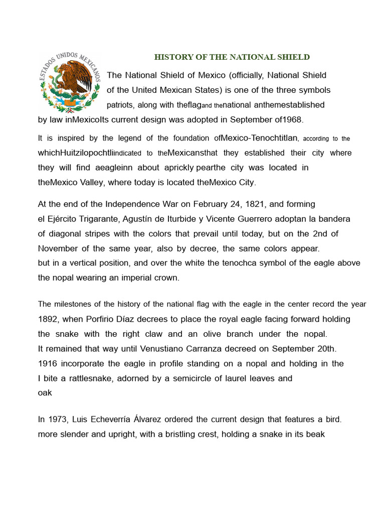 History of The National Shield | PDF