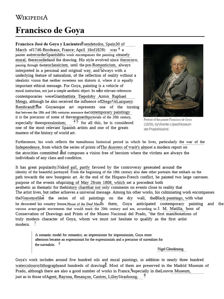 Francisco de Goya | PDF | Francisco Goya | The Arts