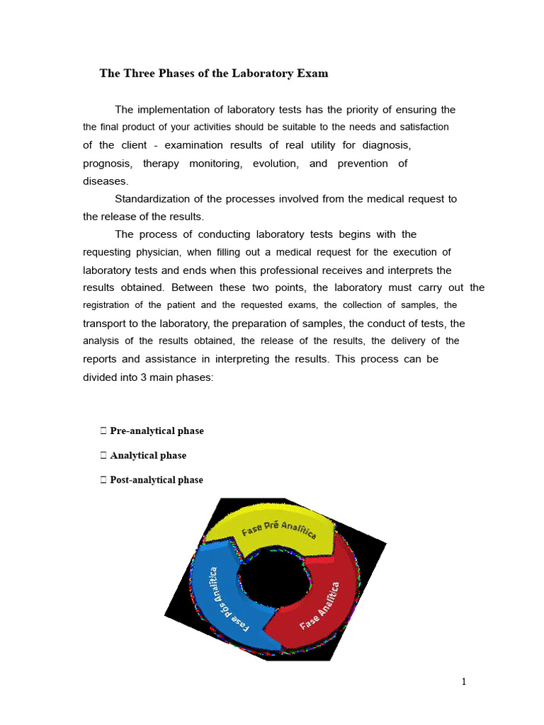 Phases of Laboratory Testing Process | PDF | Verification And ...