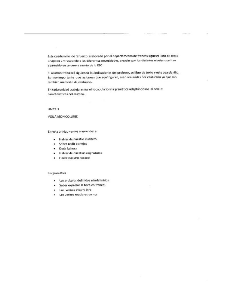Printable French Exercises 5th Grade | PDF