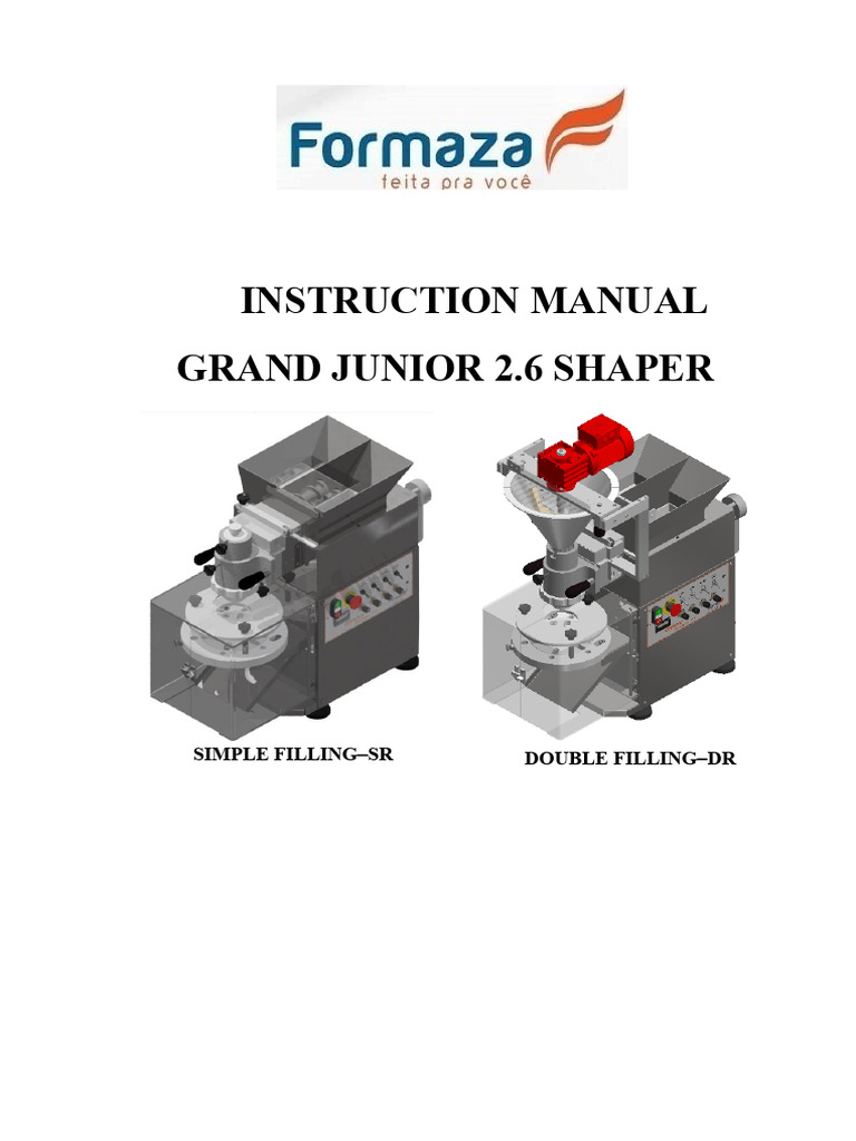 Instruction Manual - Grand Junior 2.6 Forming Machine | PDF | Mains ...