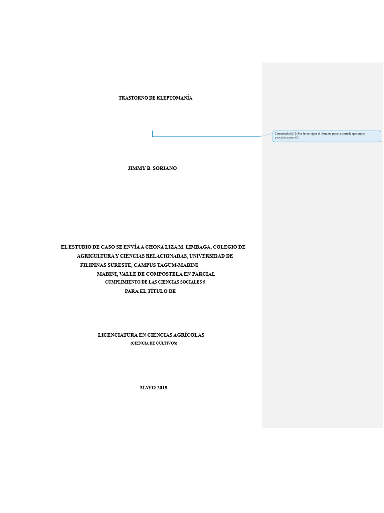 Comprendiendo la Cleptomanía: Causas y Tratamiento | PDF | Trastorno ...