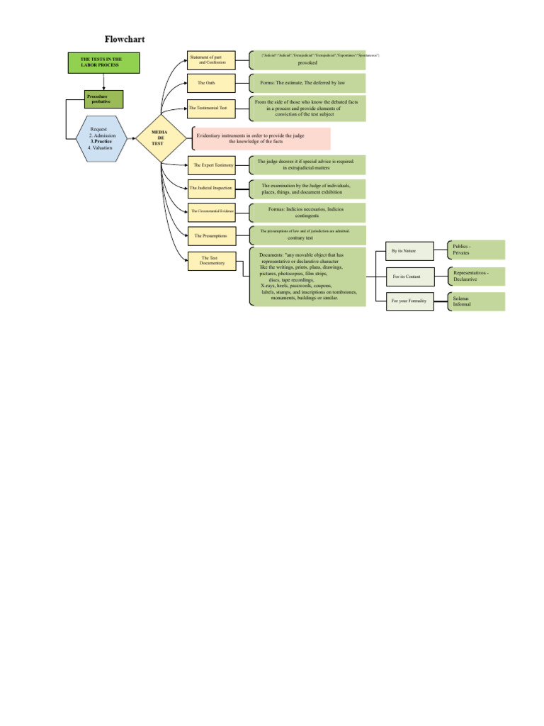 Flow Diagram Labor Probation Process | PDF | Evidence (Law) | Justice